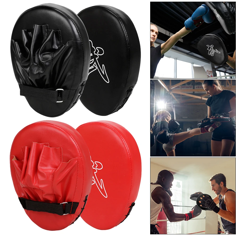 Boxing-Hand-Target-PU-Leather-Punching-Mitts-Wear-Resistant-Boxing ...