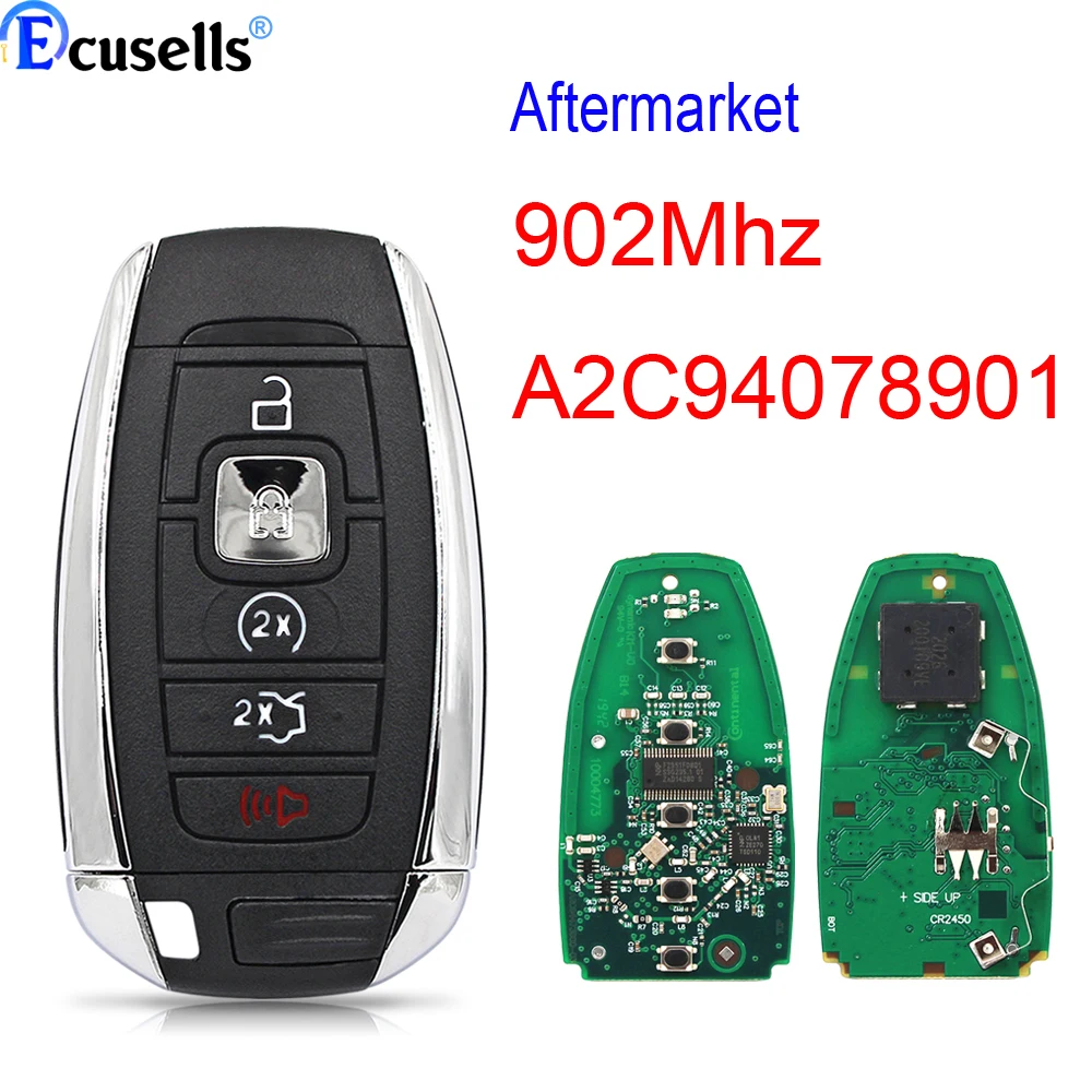 OEM / Aftermarket 5B Smart Key fob 902Mhz FSK HITAG PRO for Lincoln MKC ...