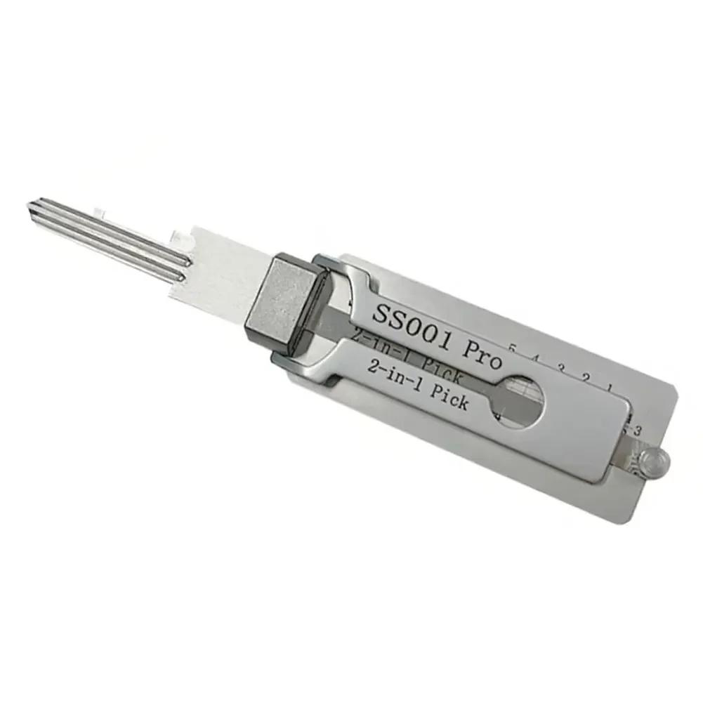 2-in-1 Stainless Steel Key Decoder Portable Precision Hook And Pickup ...