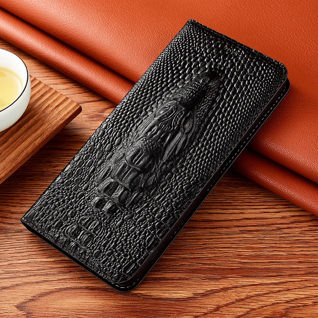 Magnet Genuine Leather Skin Flip Wallet Book Phone Case Cover On For ...