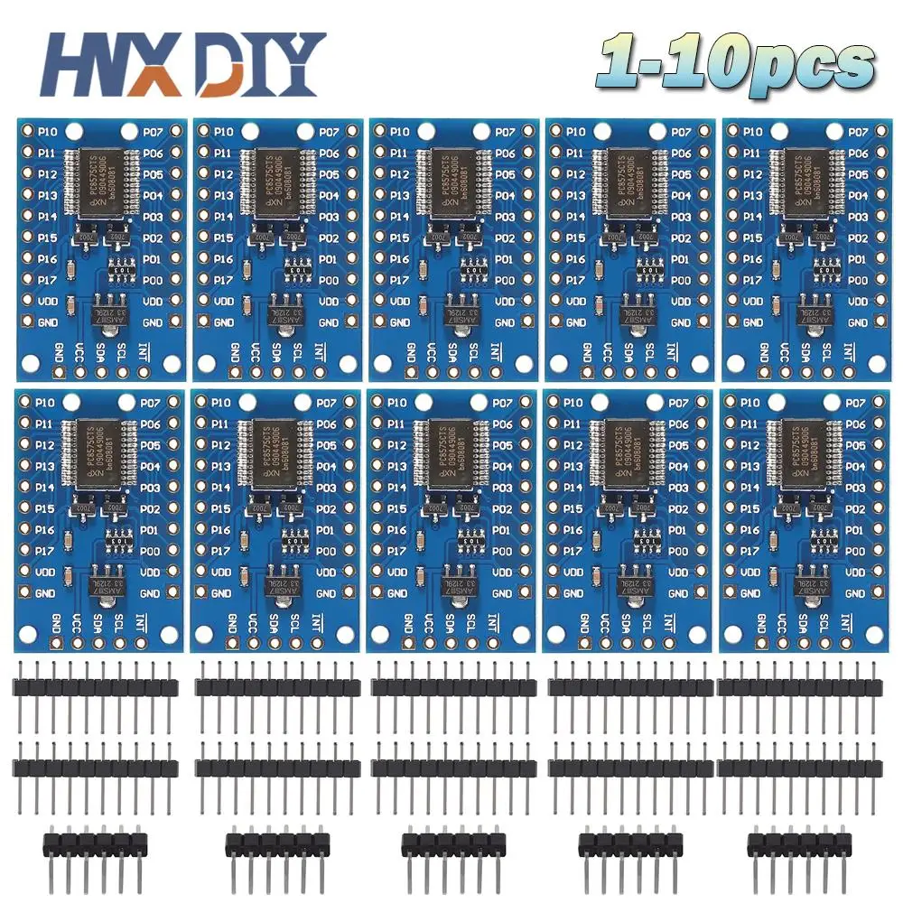 1-10pcs PCF8575 Module Expansion IO port Expander board DC 2.5-5.5V I2C communication control 16 ...