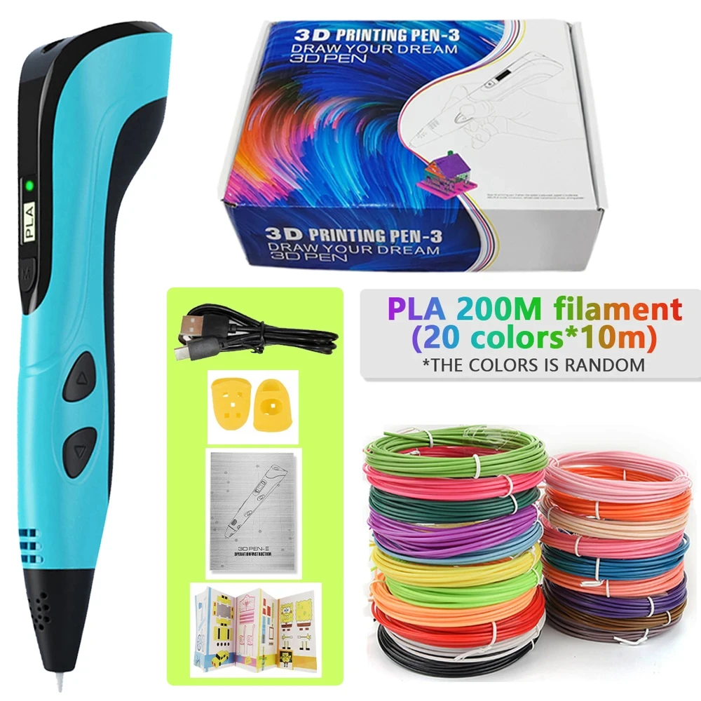 New-Style-3D-Printing-Pen-3D-Pen-Set-for-Kids-with-Power-Supply-Pla ...