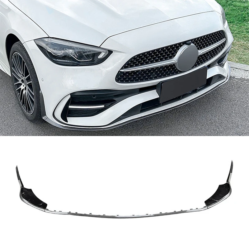 Front-Bumper-Lip-Spoiler-Splitter-For-Mercedes-Benz-C-Class-W206-S206 ...