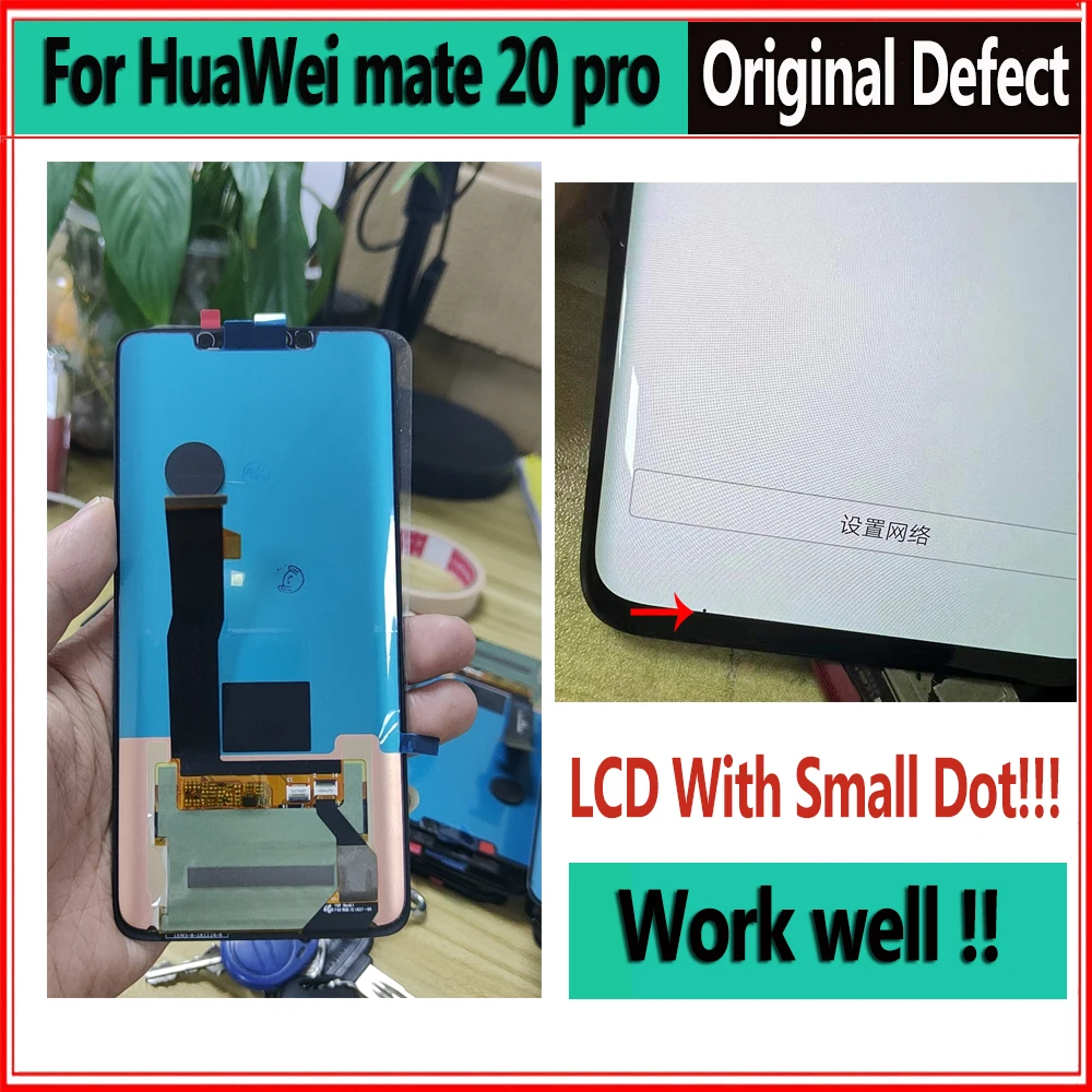 Original Display With Dot For Huawei Mate 20 Pro Lcd Display Touch Screen Digitizer Assembly ...