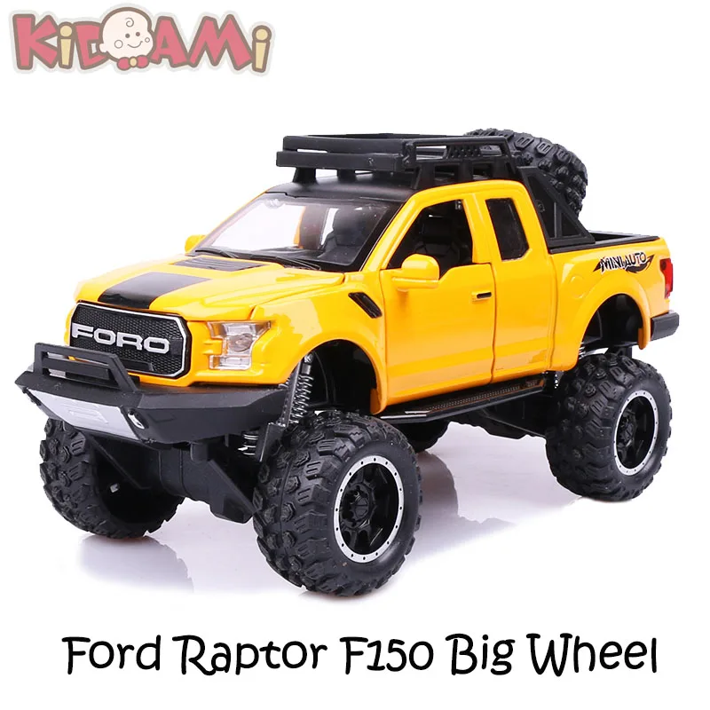 KIDAMI-1-32-Ford-Raptor-F150-Big-Wheel-Alloy-Diecast-Model-Modified-Off ...