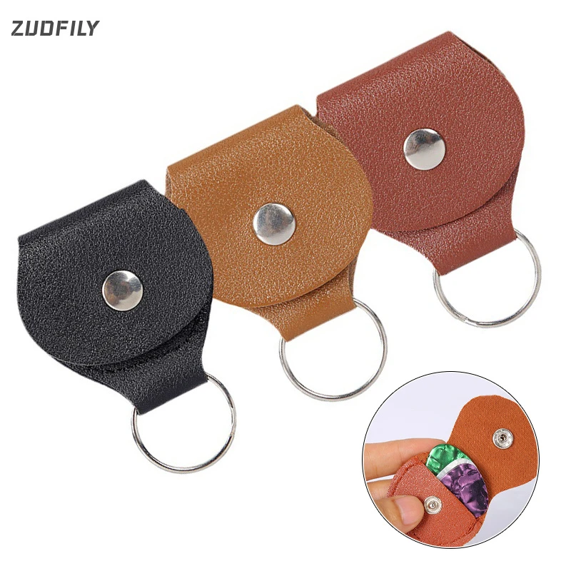 Keychain Coin Purse Leather | Guitarra Plectrum Case Bag | Coin Leather ...