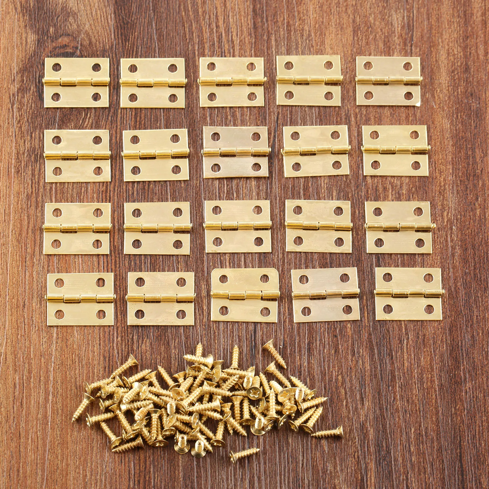 20Pcs Decorative Small Jewelry Wood Box Door Hinges 18*16mm Mini ...