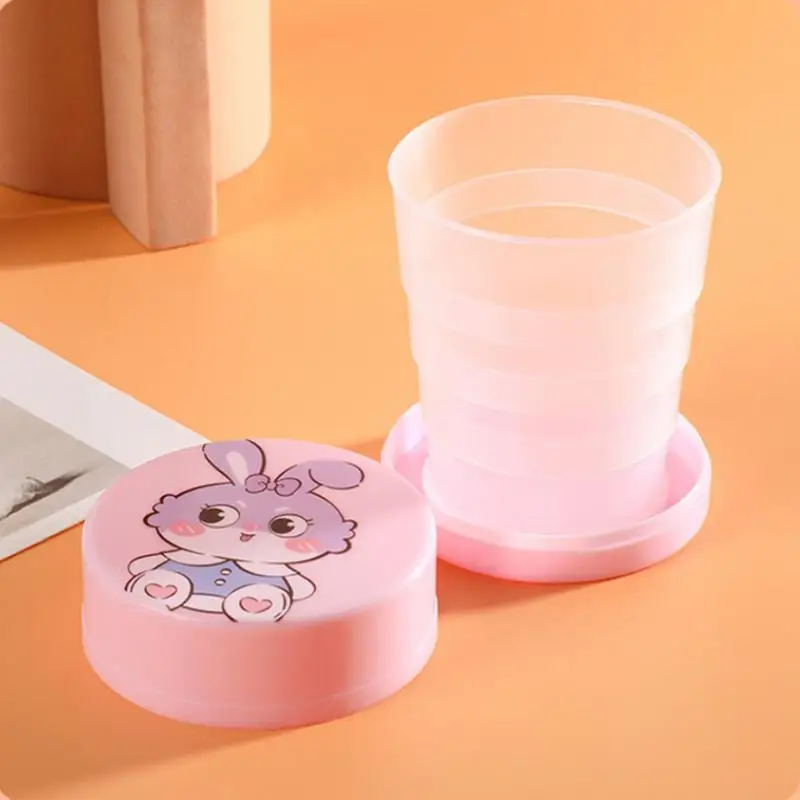 1-2PC-Cute-Cartoon-Portable-Telescopic-Cup-Reusable-Folding-Cup ...