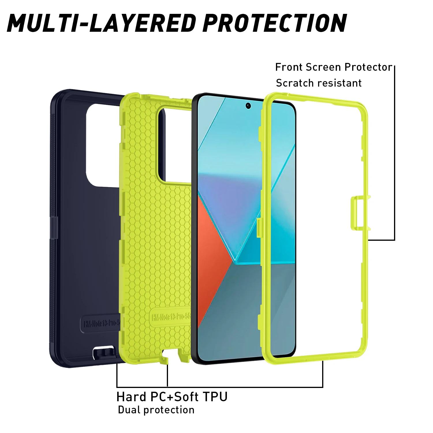 Rugged Armor Shockproof Dustproof Protective Phone Case for Galaxy ...