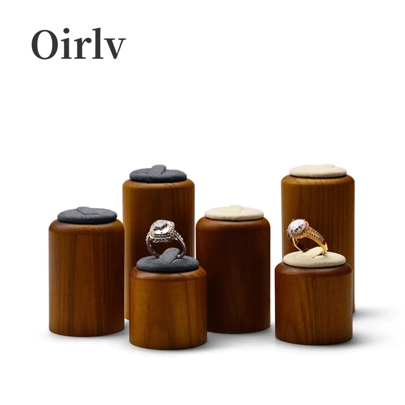 Oirlv-Wooden-3-Pieces-Ring-Stand-Solid-Wood-Jewelry-Display-Rack-Ring ...