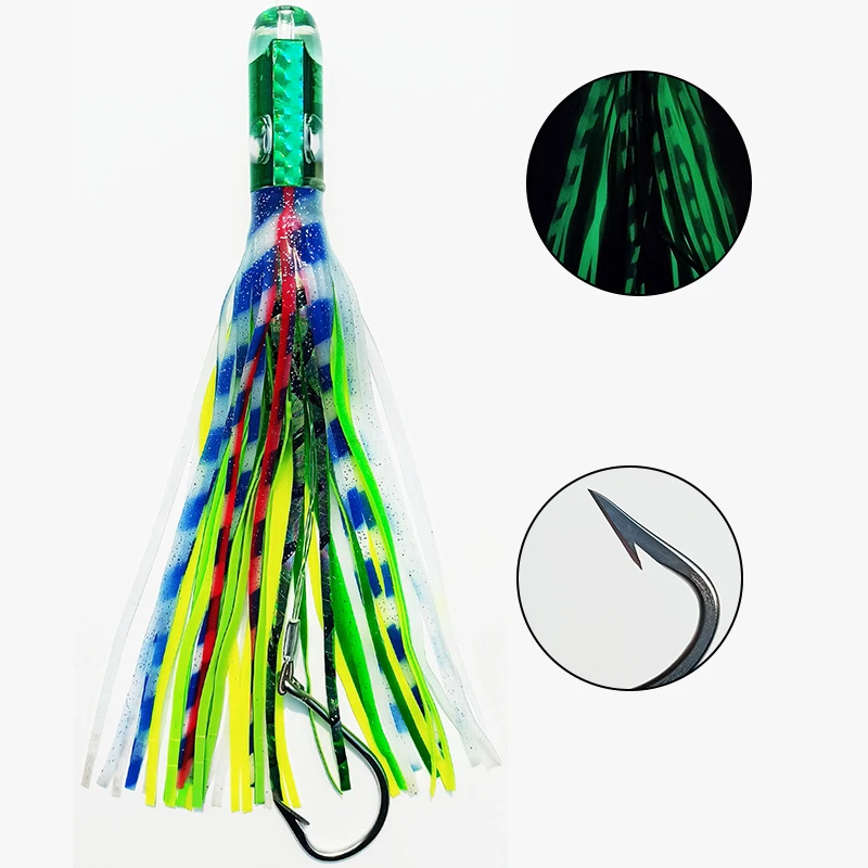 3PCS-LOT-Big-Game-Lure-Tuna-160g33cm-Metal-Head-Octopus-Sea-Fishing ...