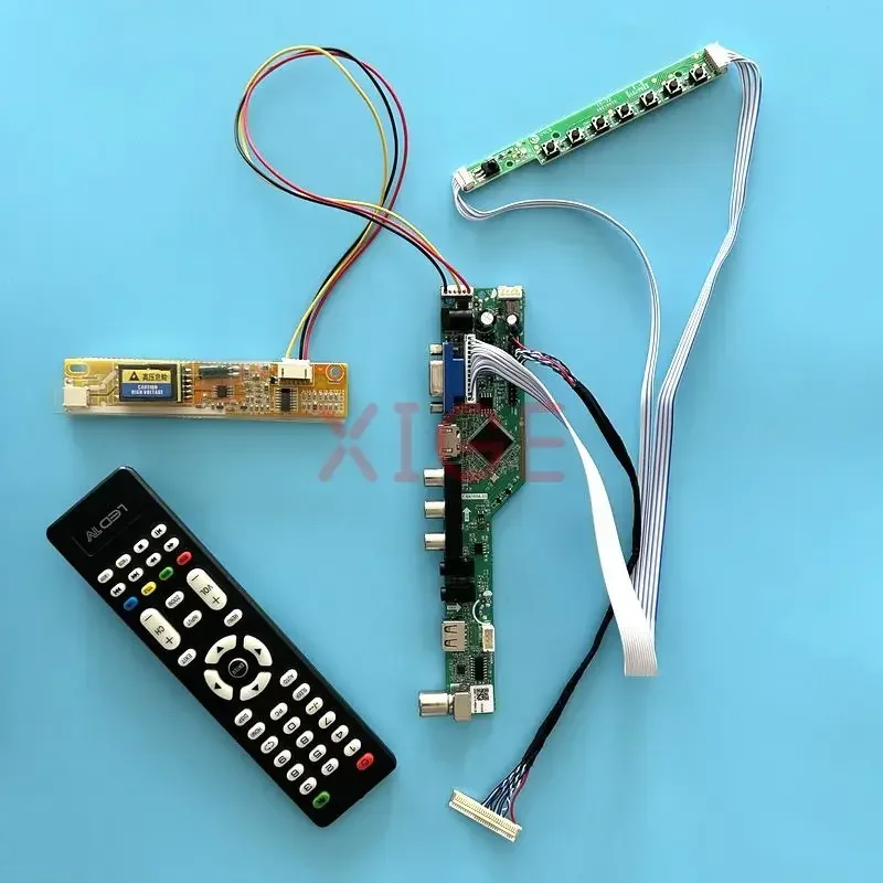 Driver Board Fit B154EW01 B154EW02 B154EW04 B154EW08 LVDS 30-Pin Analog ...