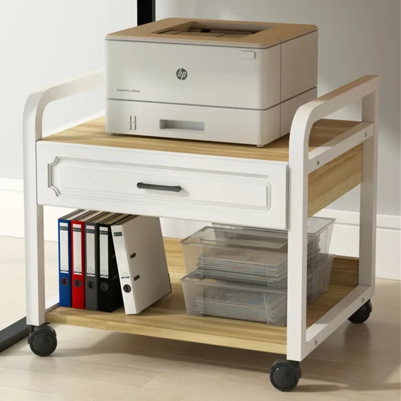 Modern-Minimalist-Desk-Storage-Rack-Office-Study-Floor-Standing-Printer ...