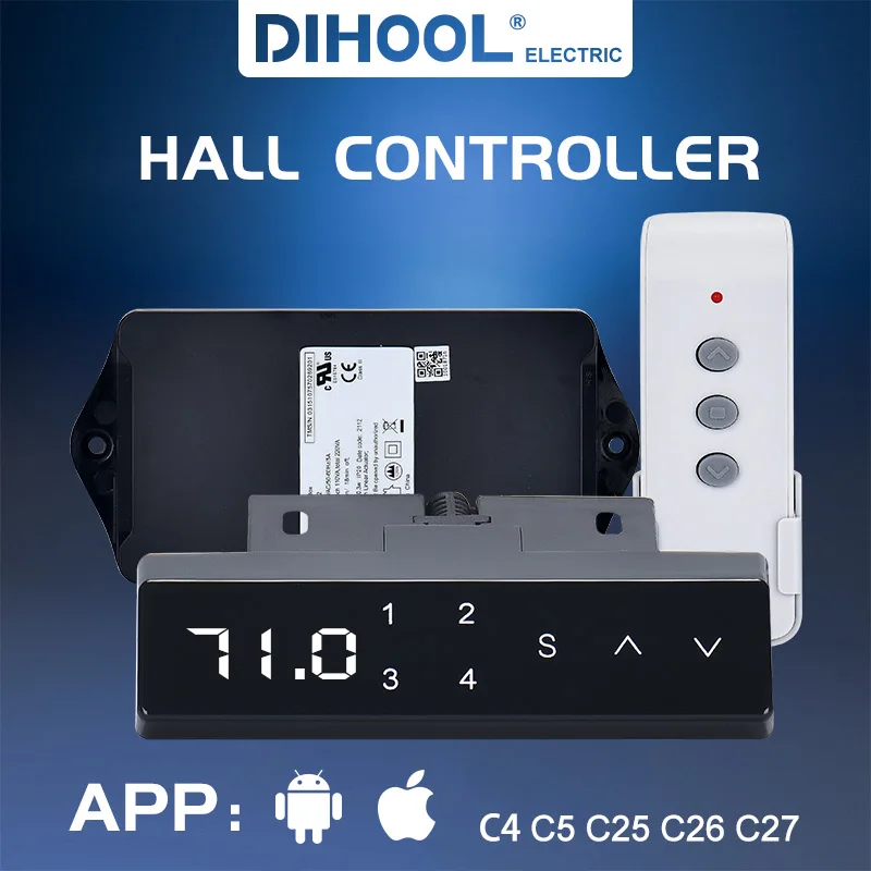 Only-supports-DIHOOL-hall-sensors-Electric-linear-actuator-hall-controller-2-3-4-pcs-Synchronize ...