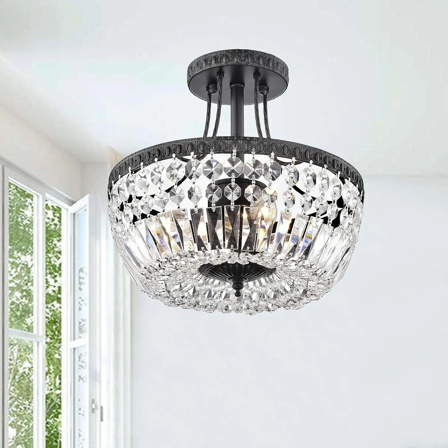 The-Lighting-Store-Jessica-Crystal-Basket-3-Light-Antique-Black-Flush ...