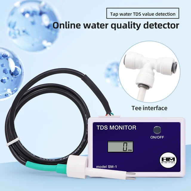 Hm Tds Meter HM Digital SM-1 In-Line TDS Monito Tds Detector