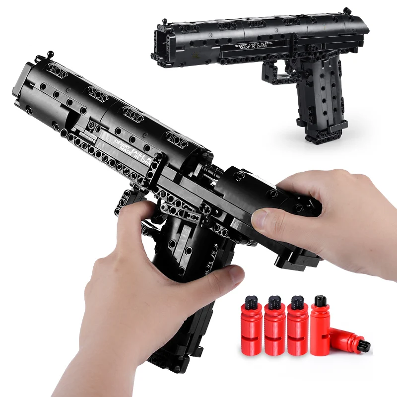 NEW Military 2022 Desert Eagle Pistol Model Building Blocks Set ...