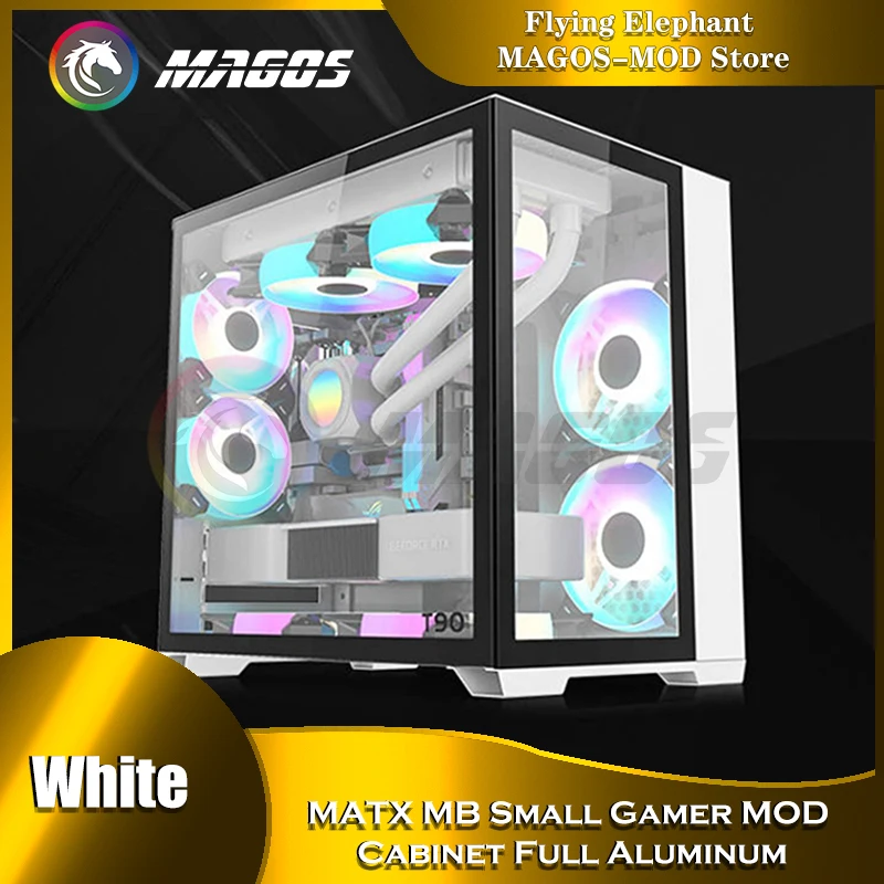 Mini ITX Camer Case Portable Sides Transparent Support 240 Watercooler ...