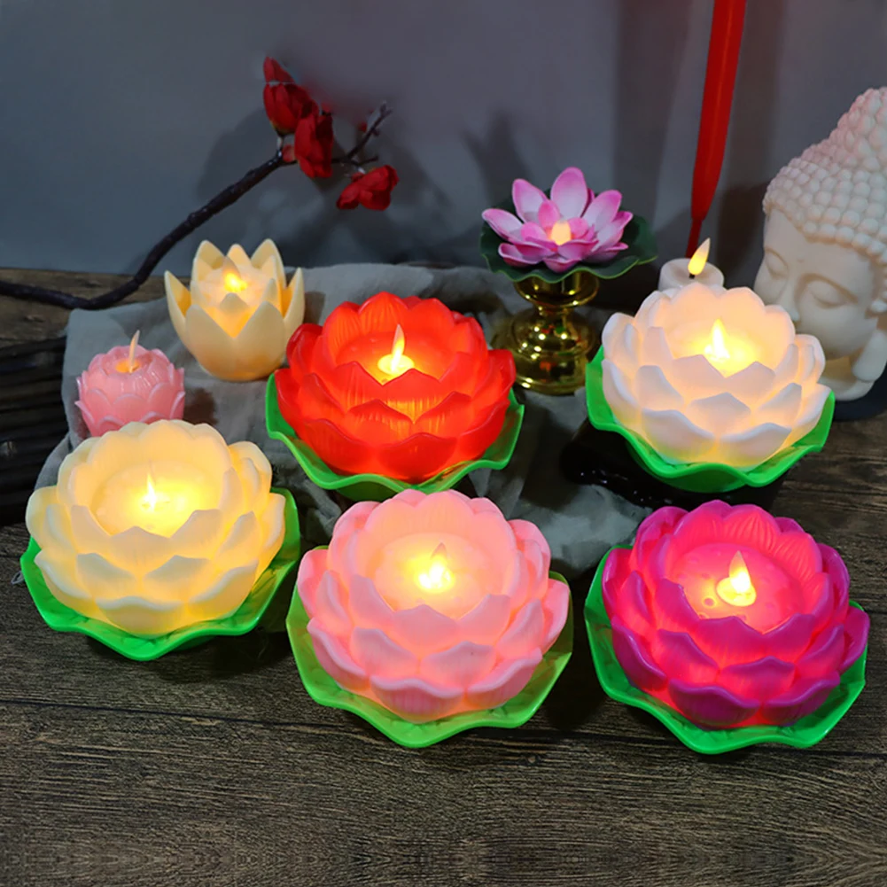 LED-Lotus-Candles-Lotus-Flower-Multicolor-LED-Light-Battery-Operated ...