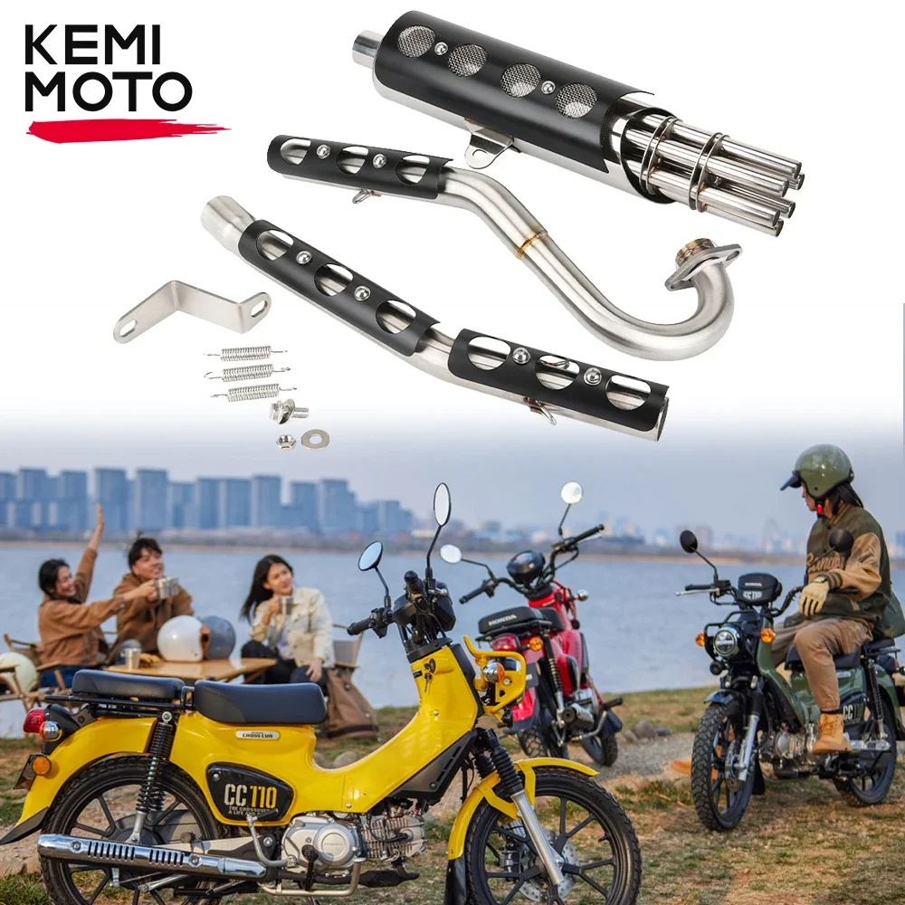 Exhaust-Full-Systems-For-Honda-CC110-2023-Cross-Cub-Motocross-Front-Pipe-Escape-Moto-Motorcycle ...