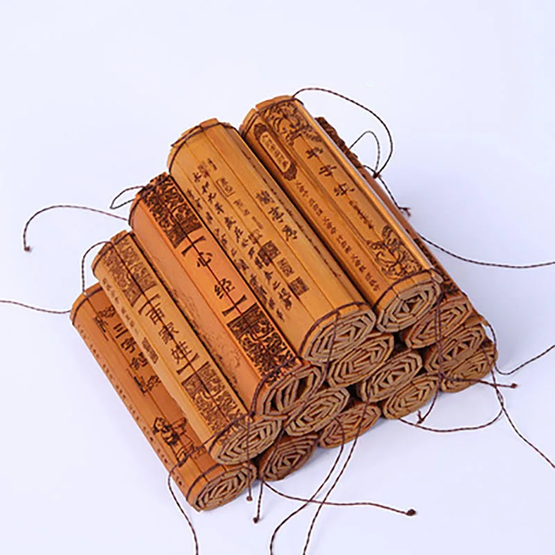 Ancient-Chinese-Cultural-Classical-Scroll-Slip-Bamboo-Wooden-Slips-Home ...