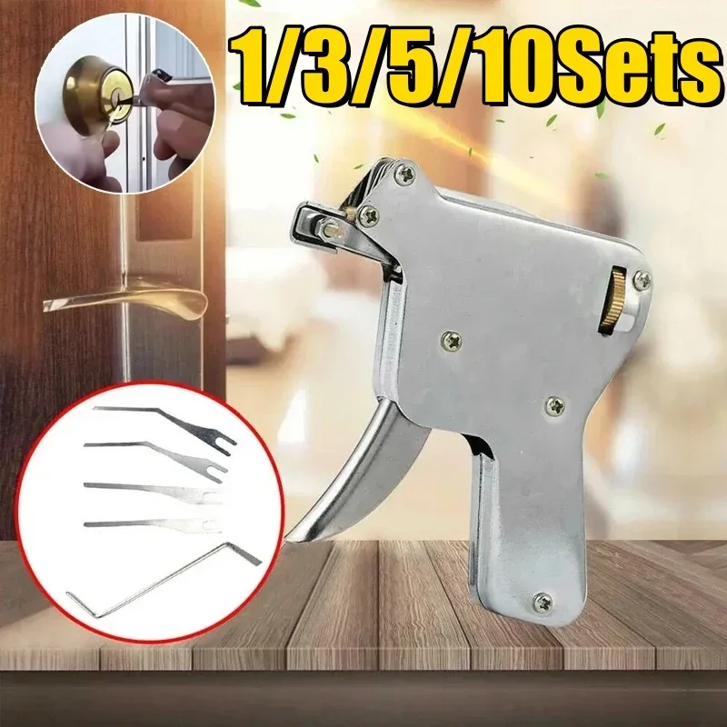 New Lock Pick Bumps Stainless Steel Door Opener Key Gun-Repair Tool Kit ...