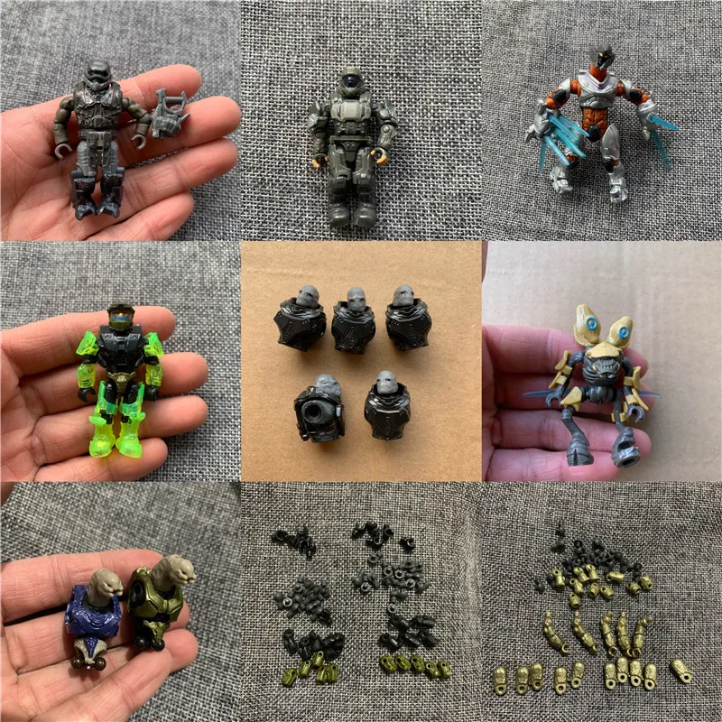 5.5Cm yüksek hakiki toplu Mega Bloks Construx Halo Fate kader adam ...
