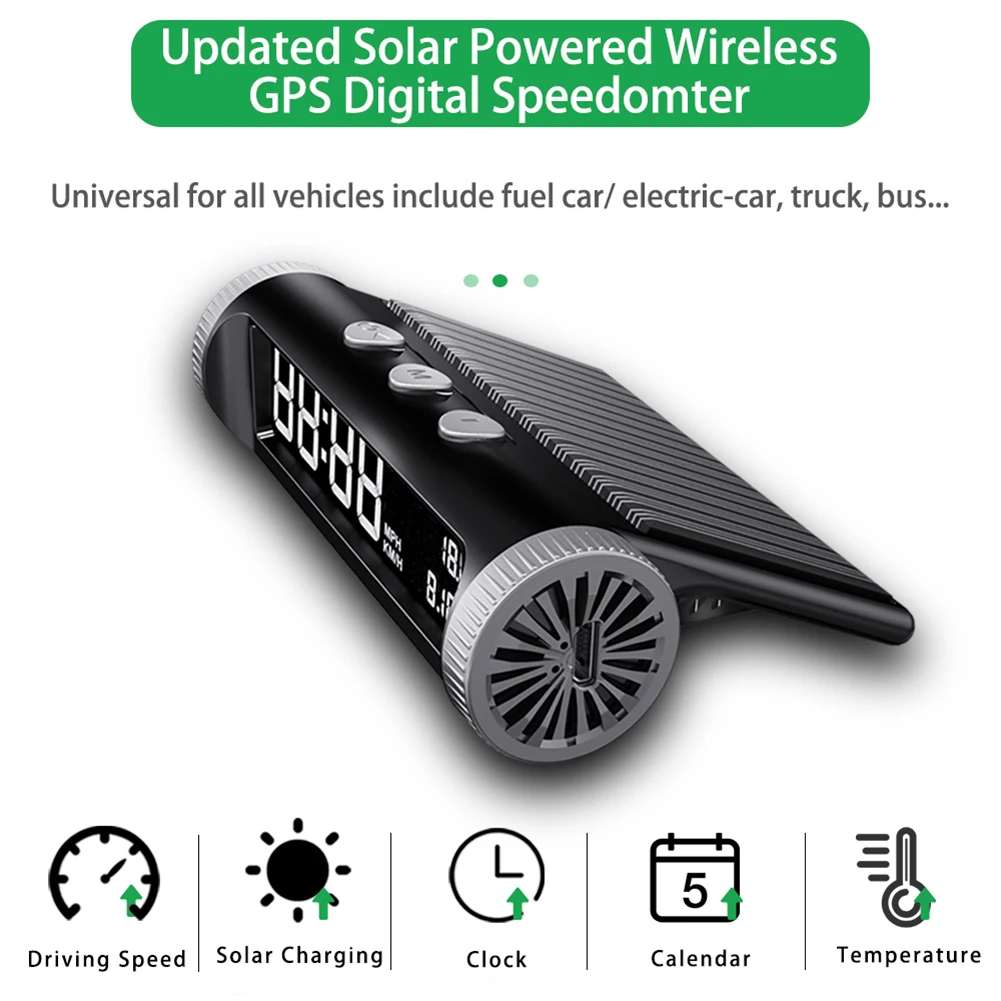 Automobile-HUD-Head-Up-Display-Car-USB-Rechargeable-Digital-Speedometer ...