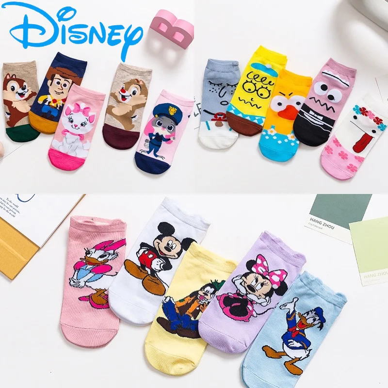 5-Pairs-Pack-Women-Socks-Disney-Sock-Cotton-Cute-Zootopia-Cartoon-Soft ...