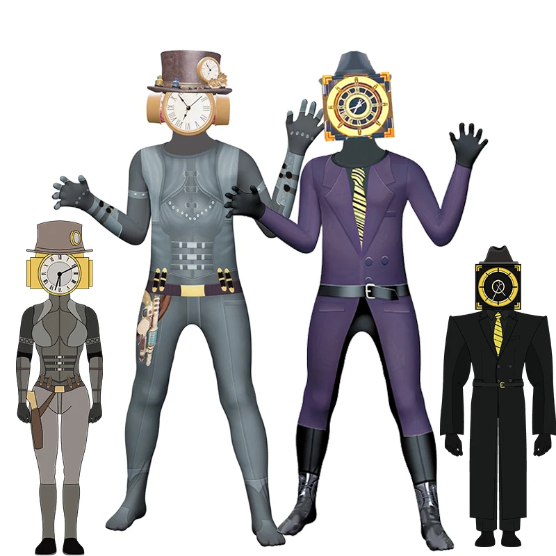 Skibidi-Toilets-Clockwoman-Cosplay-For-Girl-Game-Halloween-Costume ...