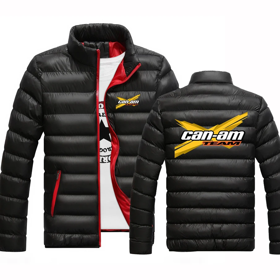 CAN-AM BRP 2022 Men's New Winter Cotton Jacket Warm Coat Zipper Hoodie ...