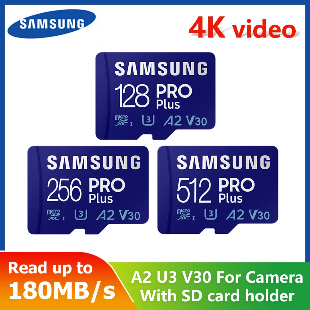 SAMSUNG-PRO-Plus-Memory-TF-SD-Card-128GB-256GB-512GB-A2-U3-4K-V30-Micro ...