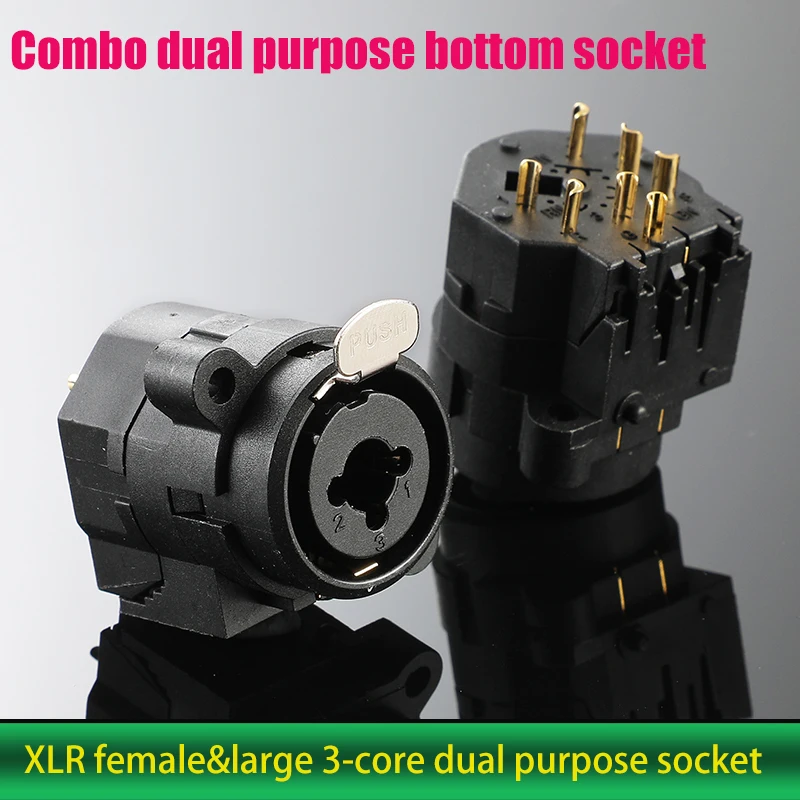 Xlr-Female-Large-3-Core-Dual-Purpose-Socket-6-35-Stereo-And-XLR-Female ...