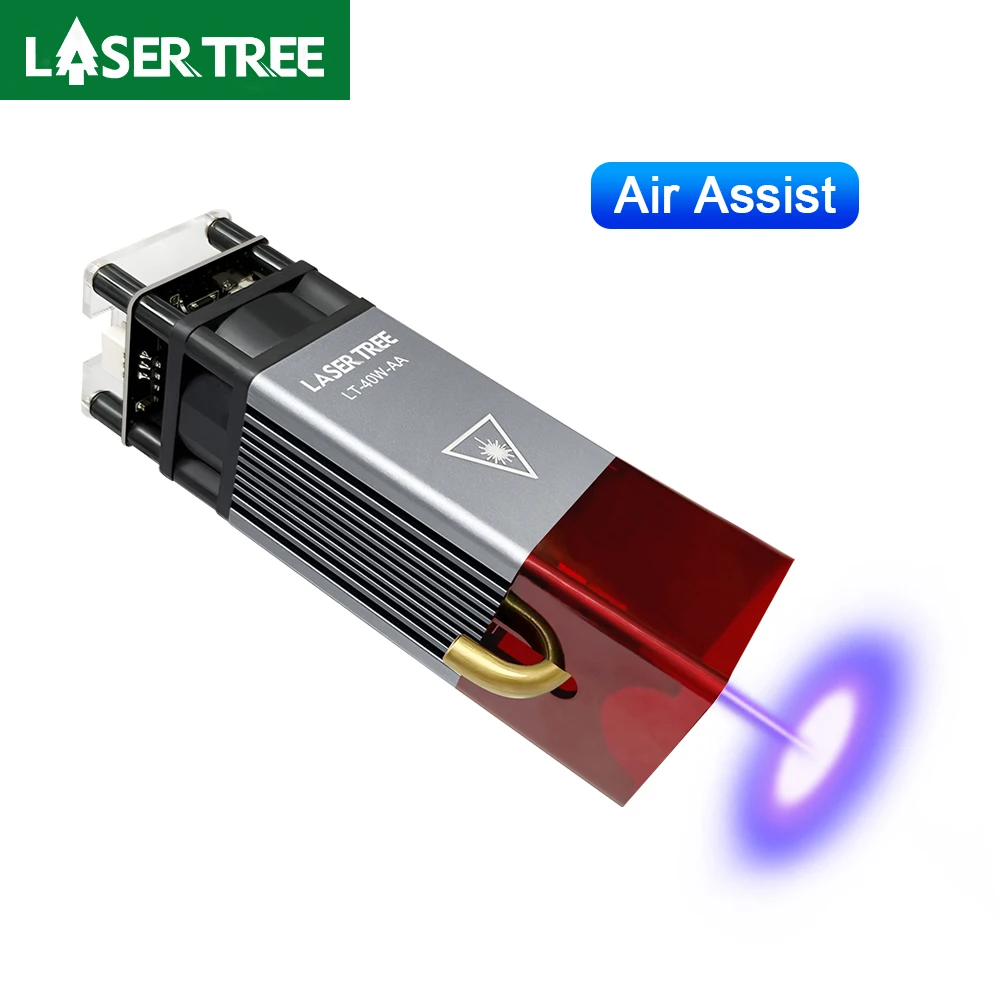 LASER-TREE-40W-Air-Assist-Laser-Head-Fixed-Focus-Module-450nm-TTL-Blue ...