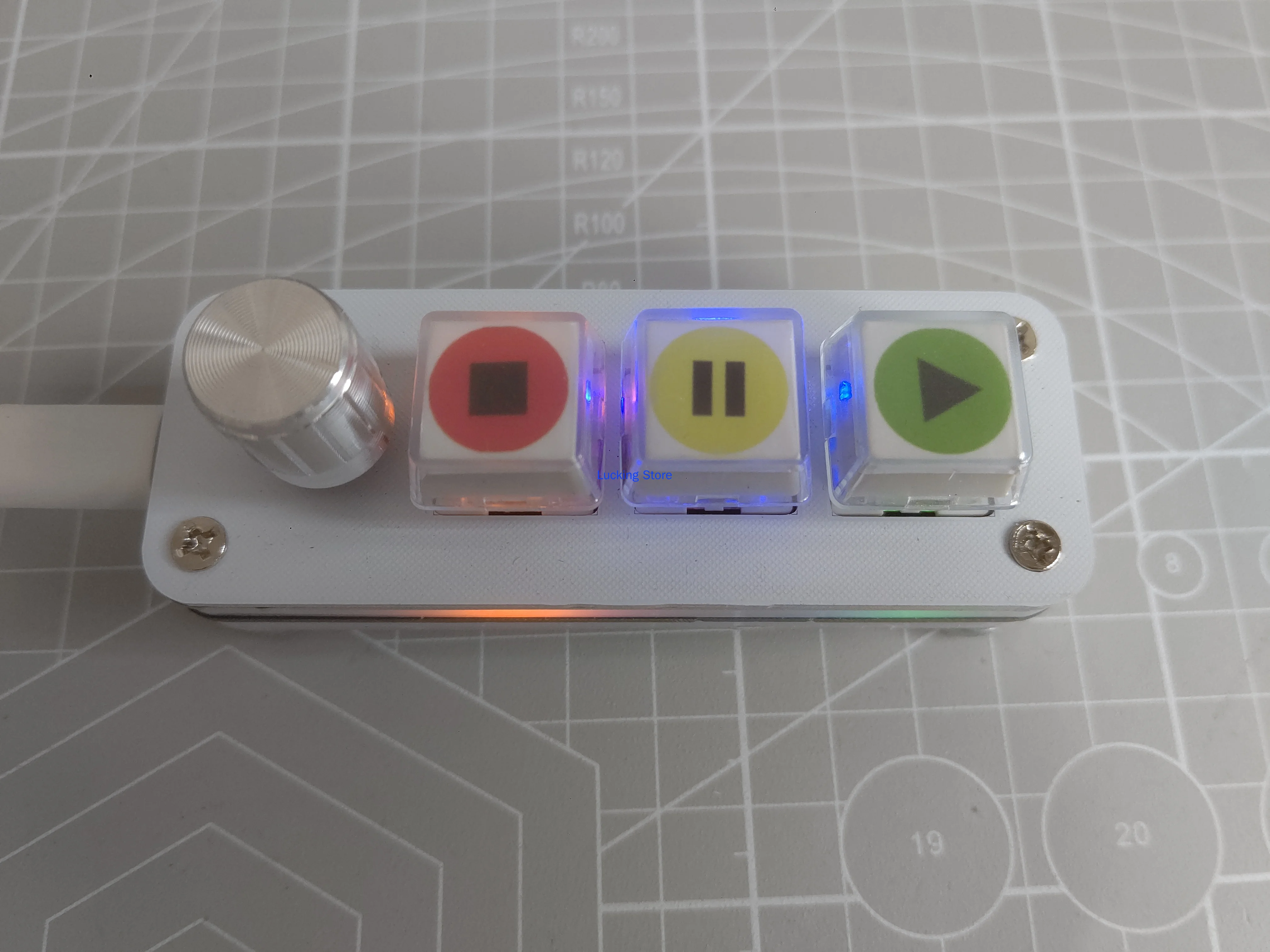 3-Button-Knob-Media-Controller-QLAB-Keyboard-Performance-Pro-Controller ...