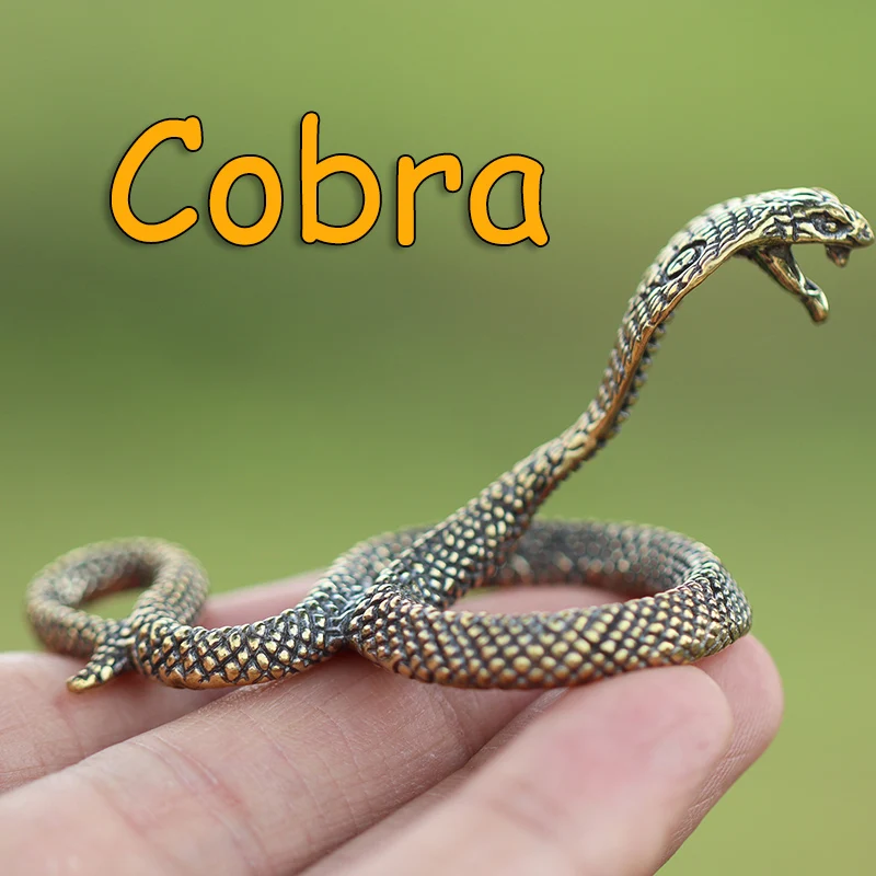 Copper-snake-Cobra-ornaments-tea-pet-antique-animal-BOA-figurines-home ...