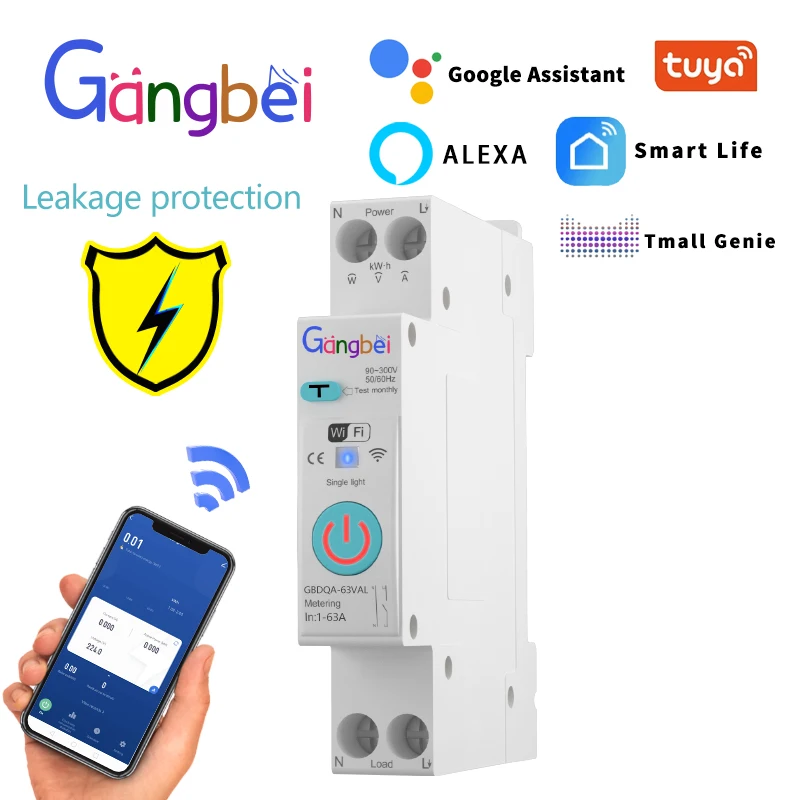 TUYA-WiFi-Leakage-Protection-Smart-Circuit-Breaker-Over-Current-Under ...