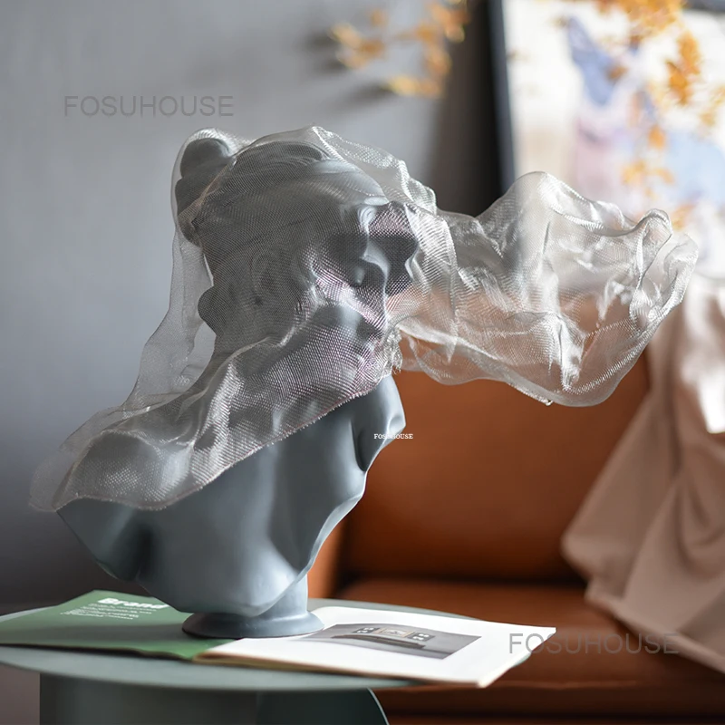 Nordic-Metal-Veil-Girl-Art-Statues-for-Living-Room-Home-Decoration ...