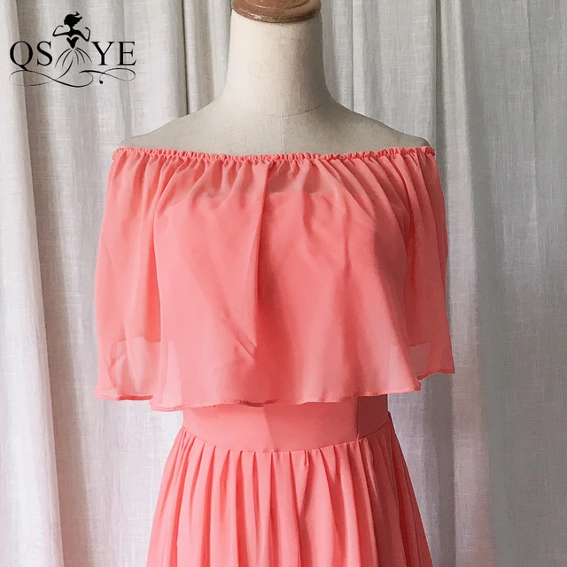 Pink Salmon Color Dress