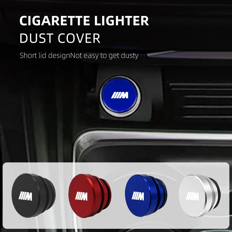 Car-Accessories-Aluminum-Cigarette-Lighter-Dust-Cover-For-BMW-E90-E60 ...