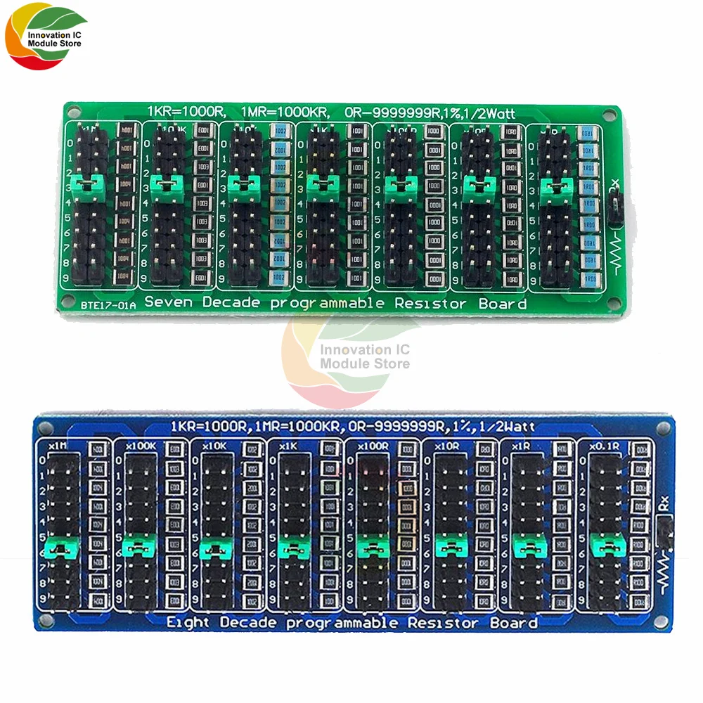 0.1R-9999999R Programmable Resistor Resistance Board Module 1/2W 1% ...