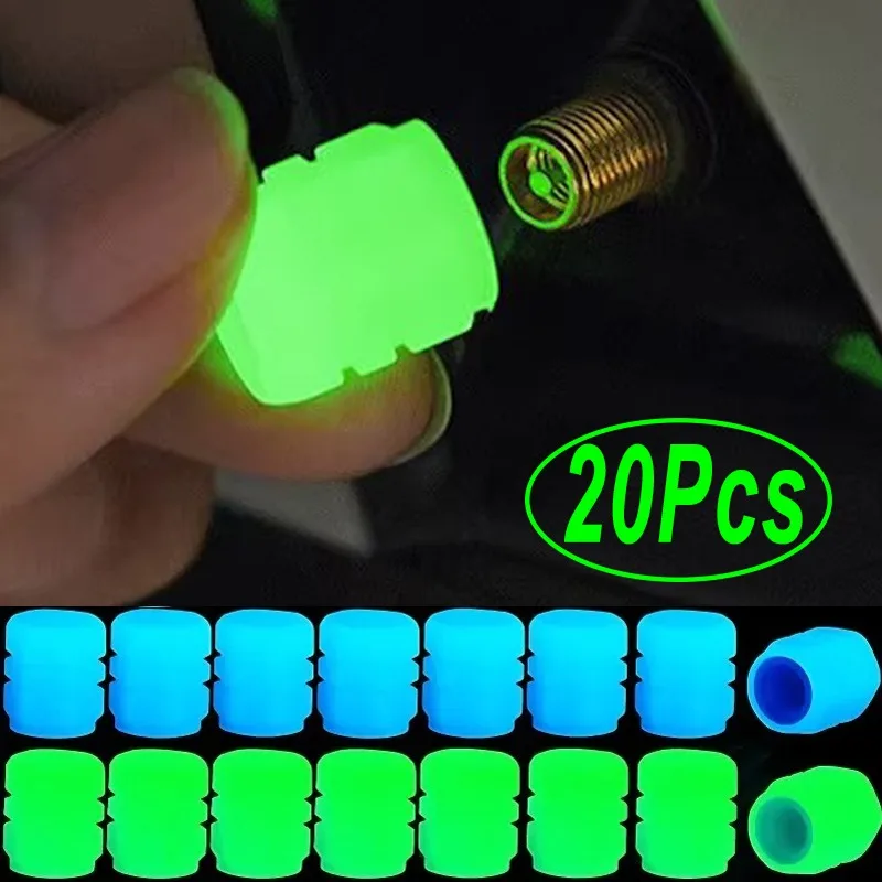 20-4PCS-Car-Luminous-Tire-Valve-Cap-Fluorescent-Night-Glowing-Decor ...