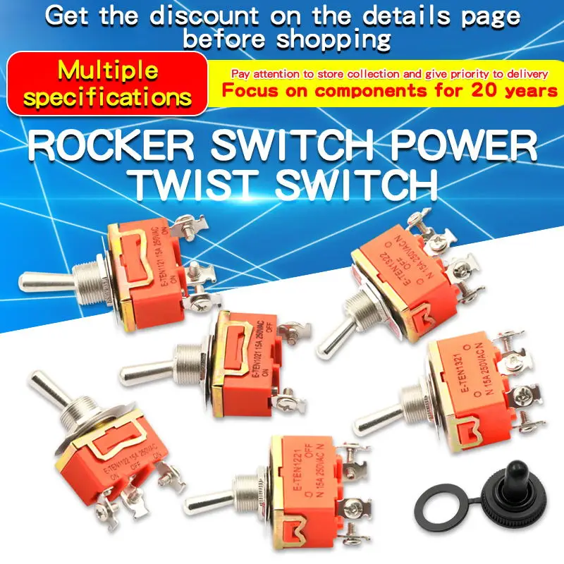 Toggle Switch Rocker Switches Waterproof Boot Spst Rocker Switch E ...