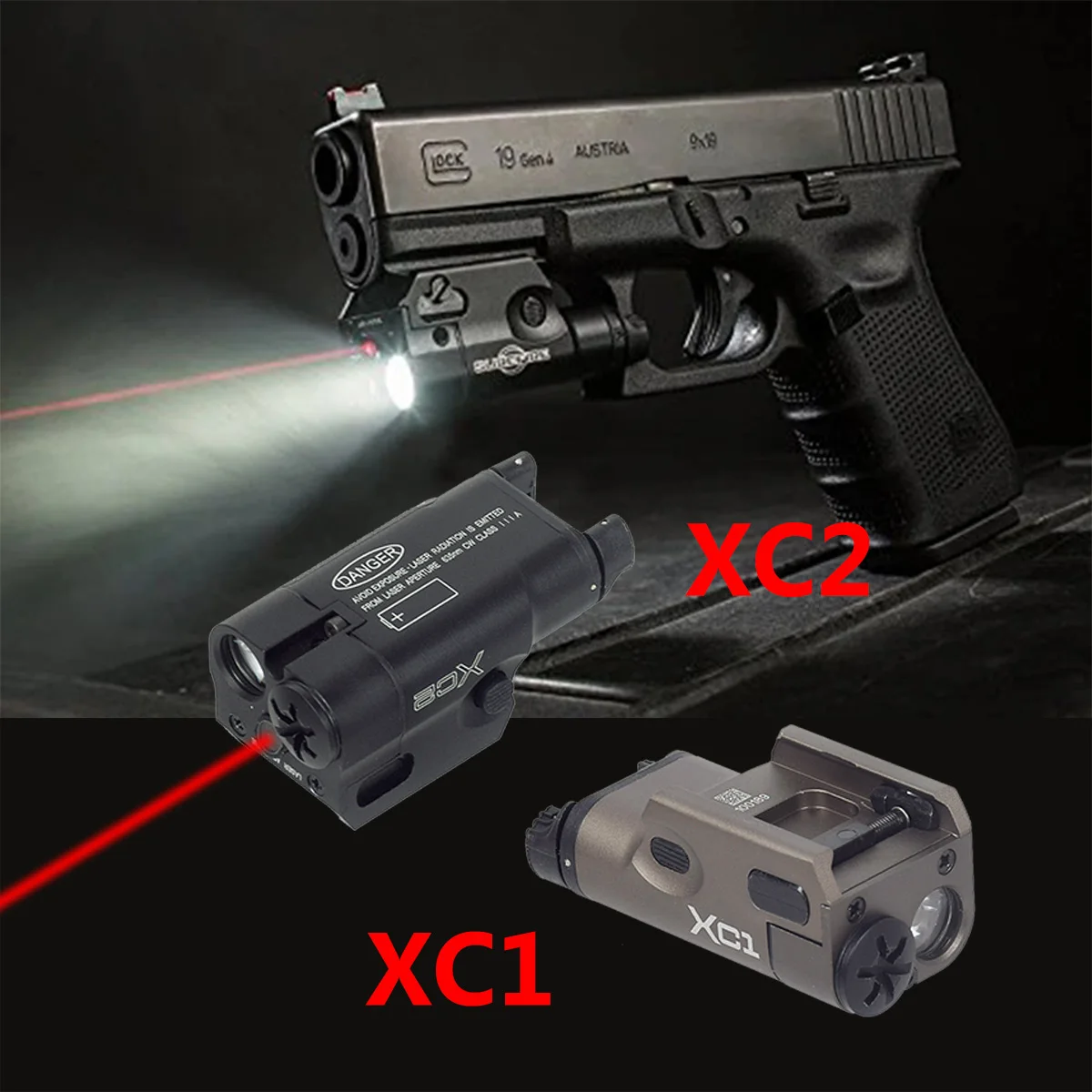 Tactical-SureFire-XC1-Upgrade-XC2-Weapon-Light-Red-Dot-Laser-Pointer ...