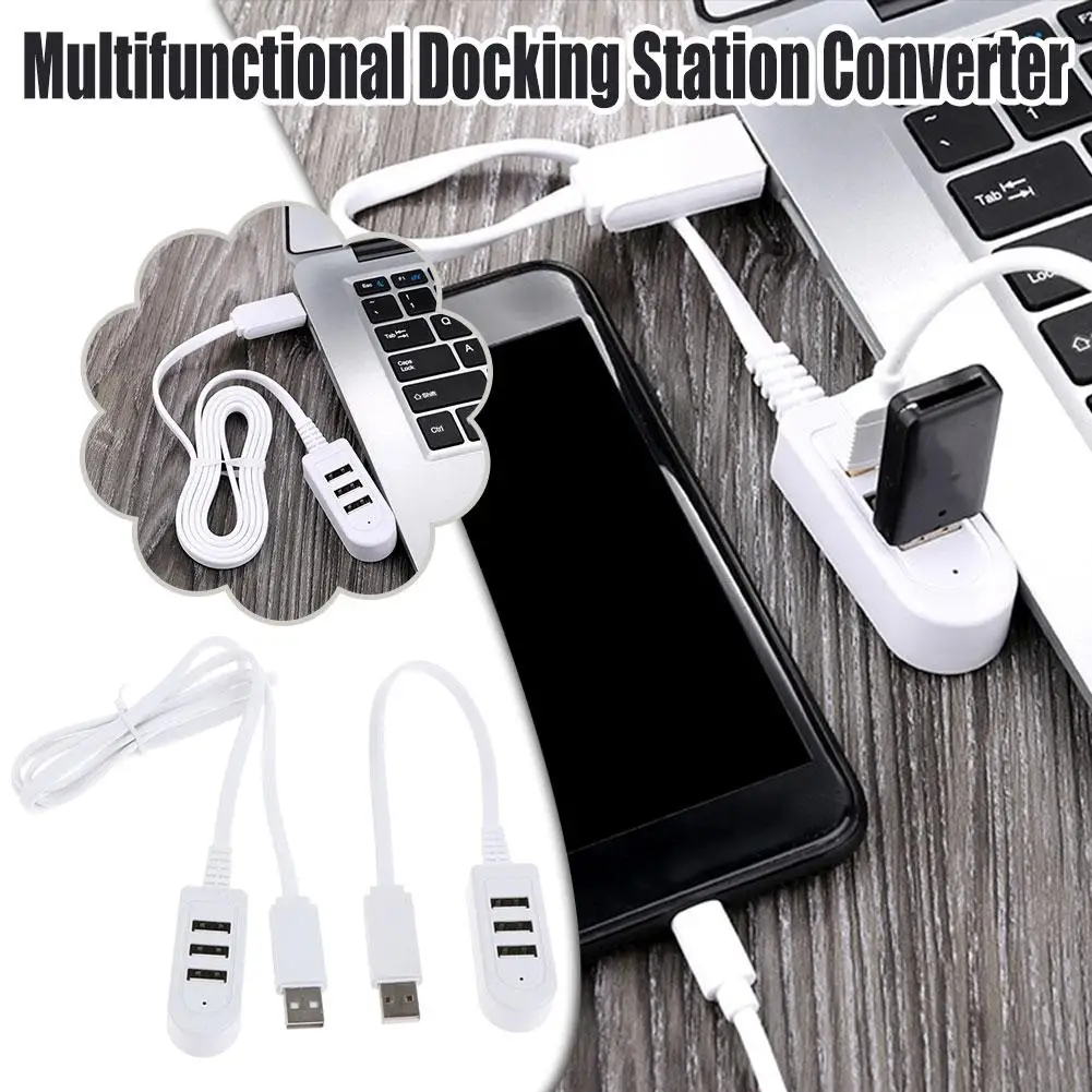 Câbles et Connectiques,Hub Usb 3 en 1 Type C 3A,convertisseur,câble ...