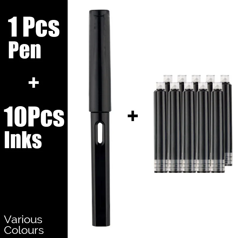 11Pcs-Fountain-Pen-Ink-Set-Calligraphy-Multi-Function-Ink-Pen-0-38mm-EF ...