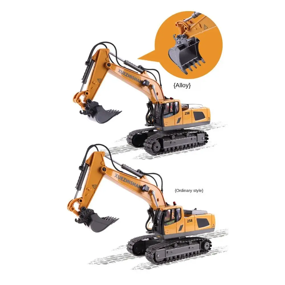 Yellow 1:20 2.4Ghz 11 Channel Model Toys Remote Control Excavator RC ...