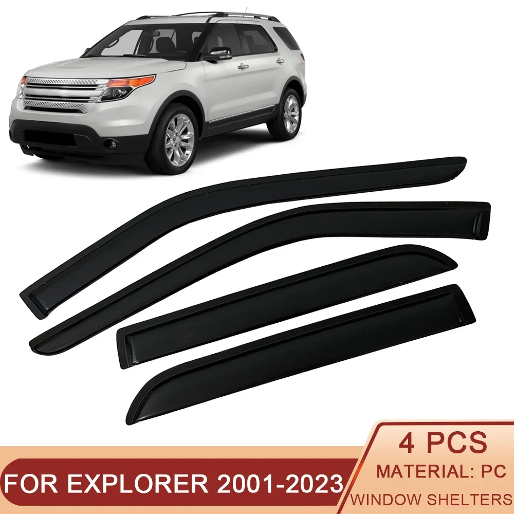 For-Ford-Explorer-2001-2023-Auto-Side-Window-Wind-Deflectors-Visors ...