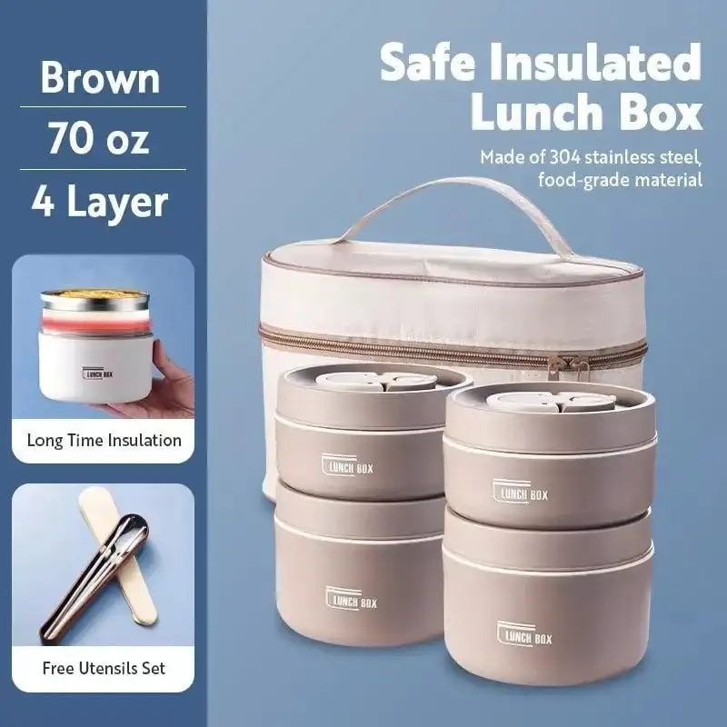 Portable-Insulated-Lunch-Container-Set-Compartment-Thermal-Boxes-with ...