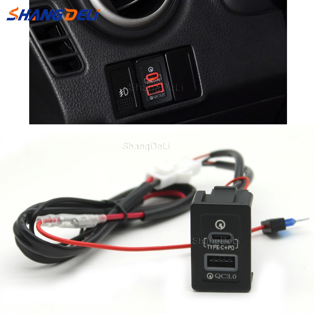 1PC-Car-USB-Charger-QC3-0-PD-Quick-Charge-Socket-Auto-Phone-Charging ...